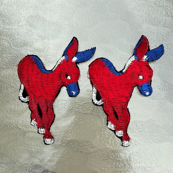 Accessories | Set Of 2 Vintage Democrat Donkey Red White Blue ...